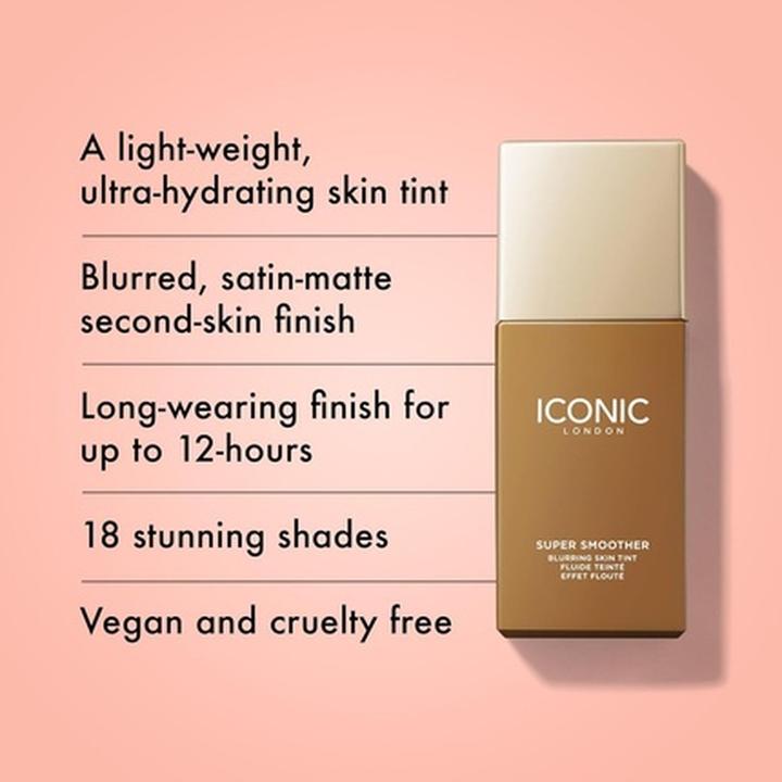 Iconic London Super Smoother Blurring Skin Tint Leichte bis mittlere ...