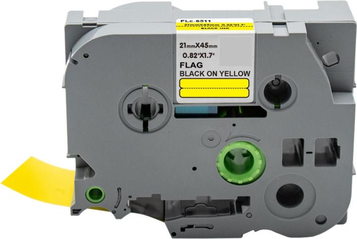 Hermex Alternatives Etikettenband zu Brother FLe-6511 Beschriftungsband ...