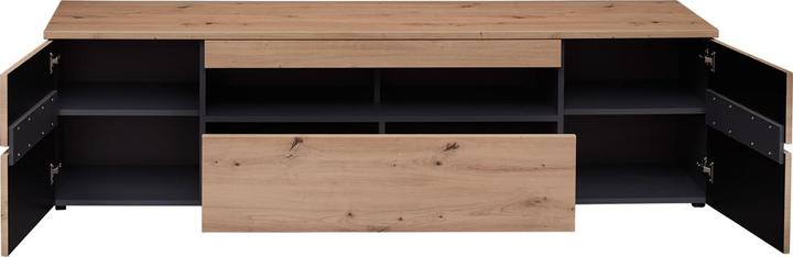 Innostyle Memphis TV lowboard Artisan engineered wood oak look/graphite ...
