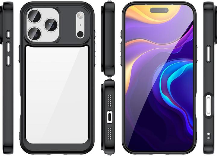 Hurtel Outer Space Case für iPhone 17 Pro Max - Schwarz Transparent ...