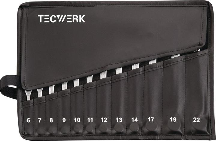 Tecwerk Ringmaulschlüsselsatz 12-teilig Schlüsselweite 6-22 mm Form A ...