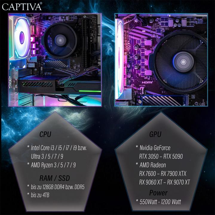 Captiva Advanced Gaming I98-674 Core i5 RTX 5060 Ti - Galaxus