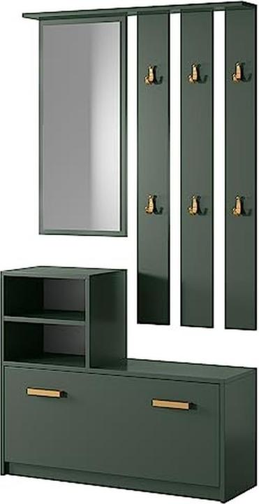 Selsey Yesfir - Hal set met spiegel - Flessengroen - Galaxus