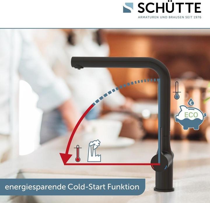 Schütte Filter tap AQUASTAR PRO drinking water sink mixer Black matt ...