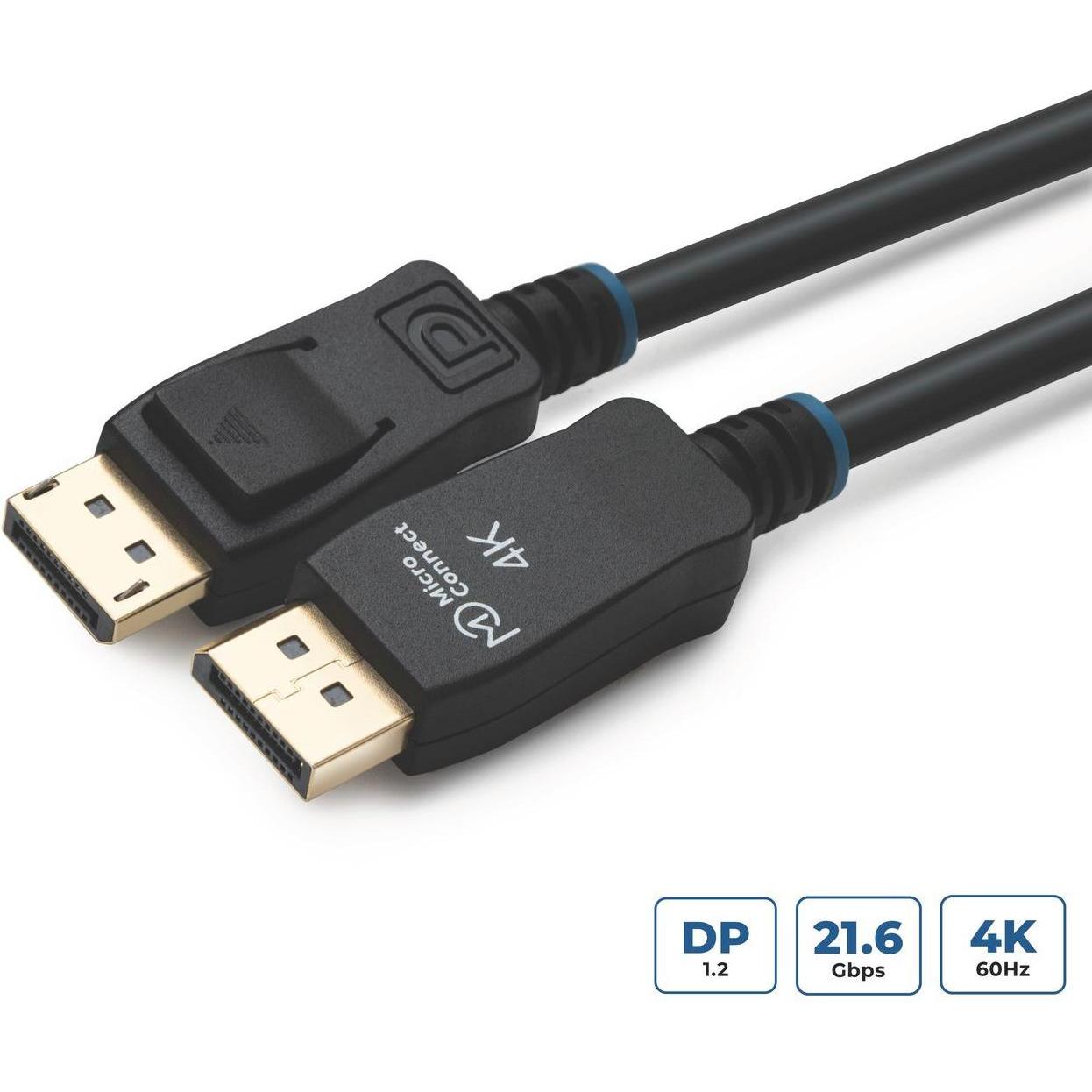 MicroConnect 4K DisplayPort 1.2 Cable 0.5m Displayport version 1.2 (0. ...