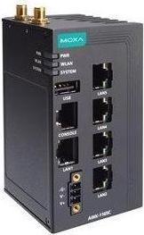 Moxa Industrial 802.11ax wireless client with 5 101001000BaseT(X) ports ...