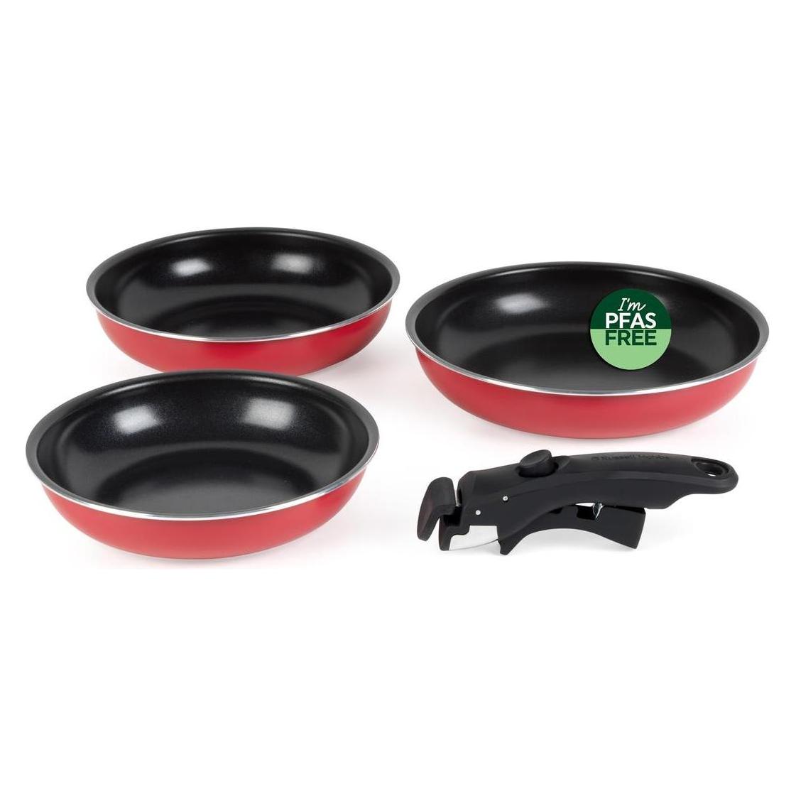Russell Hobbs RH03995 Riviera 4-Piece Smart Clip Fry Pan Set