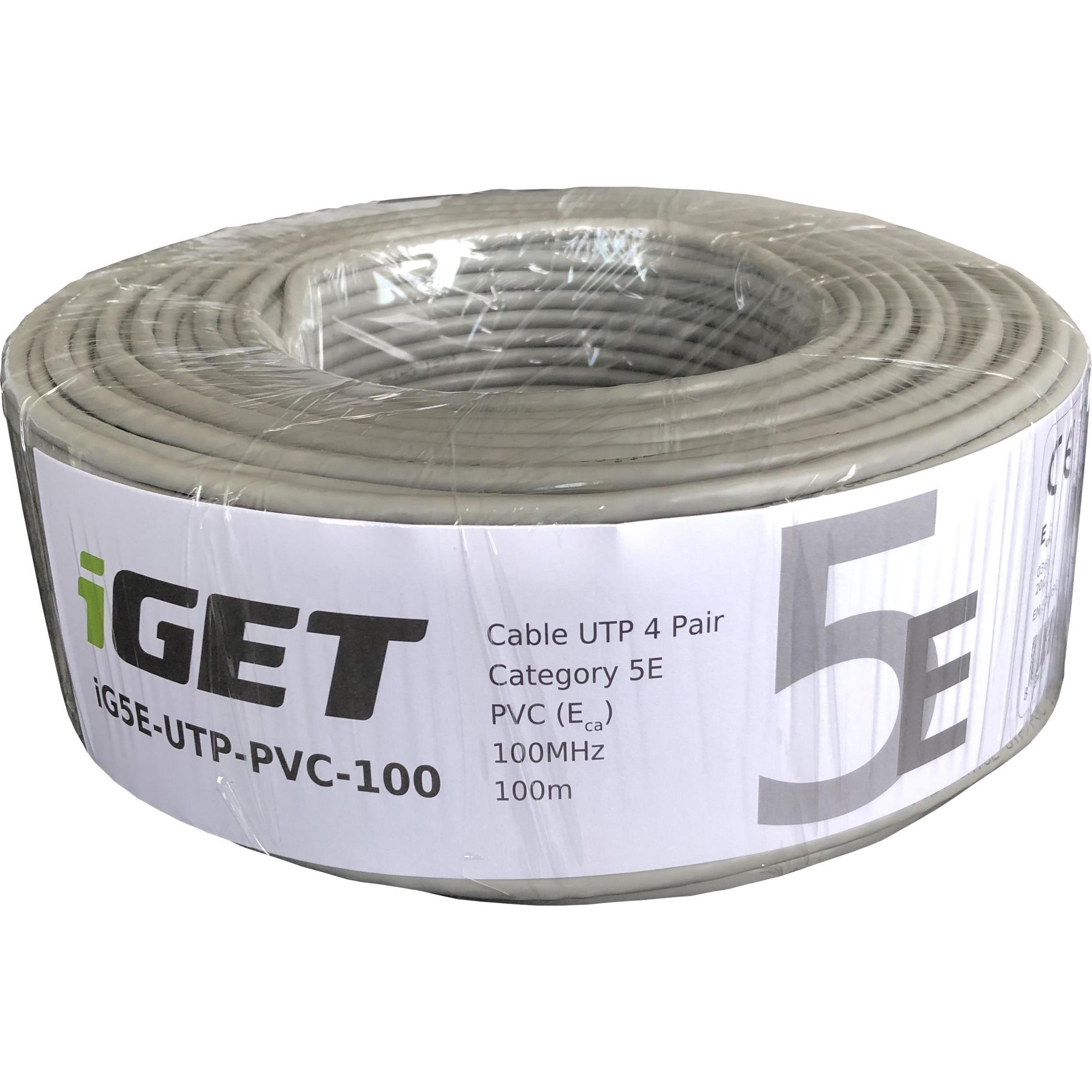 iGet Síťový kabel CAT5E UTP PVC Eca 100m/role - kaufen bei Galaxus