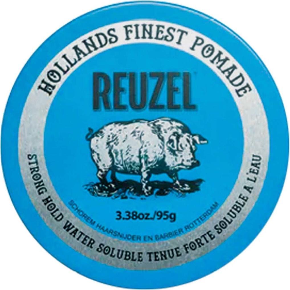 Reuzel Blue Strong Hold Pomade for High Shine Look (Cera per capelli ...