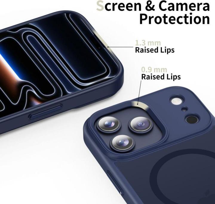 Tech-Protect Magmat Magsafe Iphone 17 Pro Max Matt Tief Blau (Apple ...