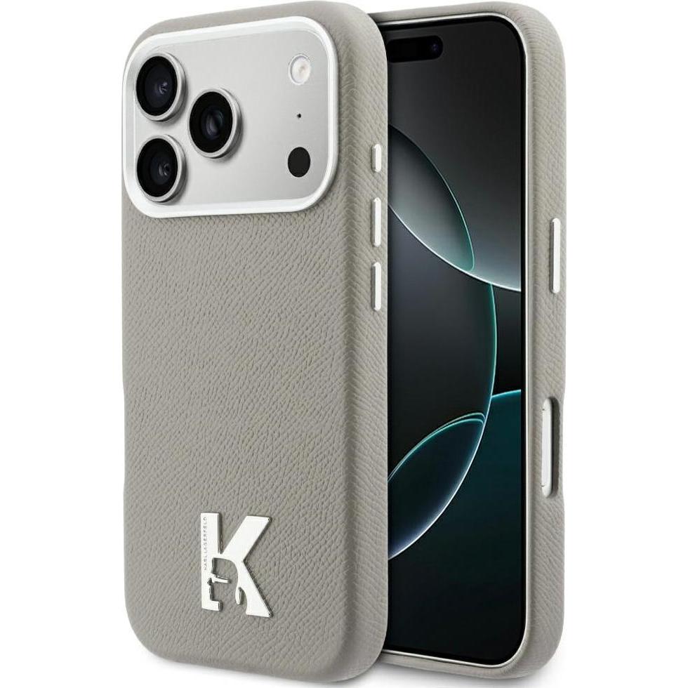 Karl Lagerfeld Case Karl Head Logo MagSafe for iPhone 17 Pro Max grey ...