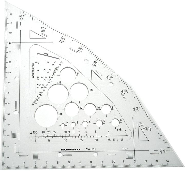 triangle drafting tool drawing