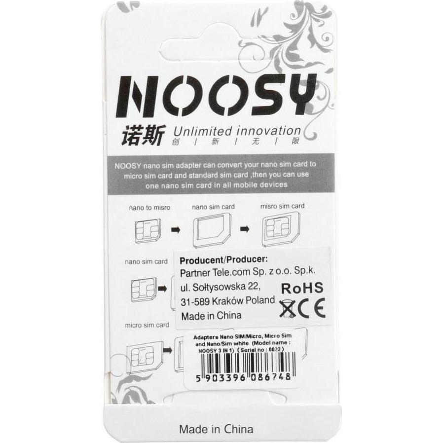 OEM Converter Adapters Nano SIM/Micro, Micro Sim and Nano/Sim (NOOSY ...