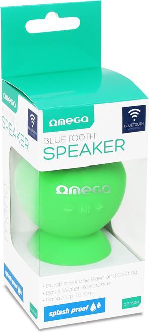 Omega OG46GR Portable Bluetooth Speaker – Mono – 3W RMS – Green – USB ...