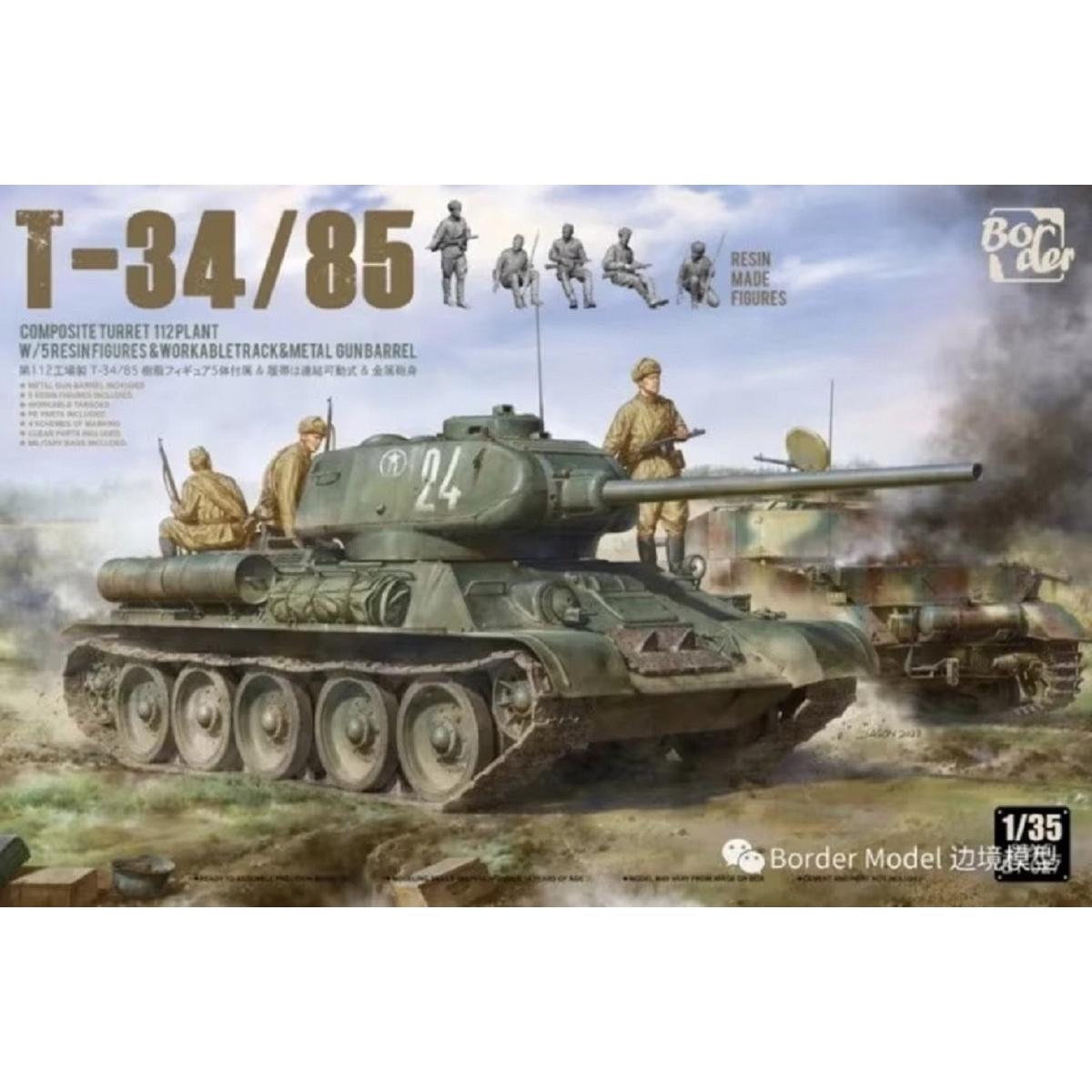 Border Model 1:35 BT027 T-34/85 - Composite Turret - 112 Plant w/5 ...