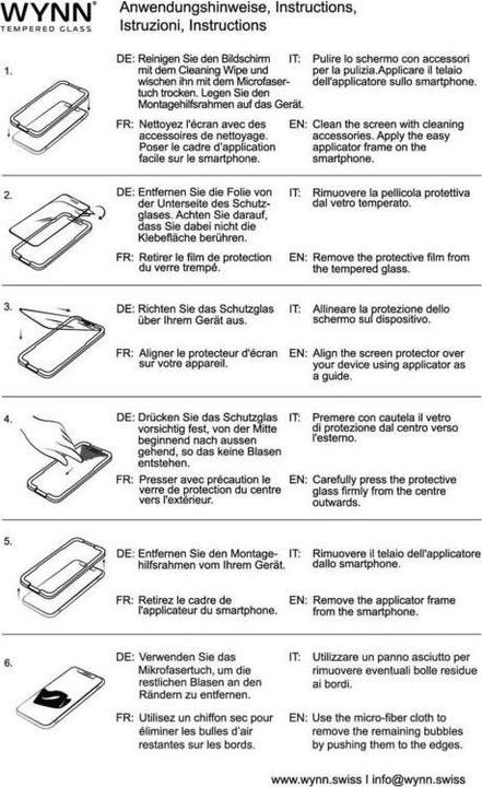 Wynn Electronics 2.5D Extra Clear Schutzglas iPhone 16 Pro - Galaxus