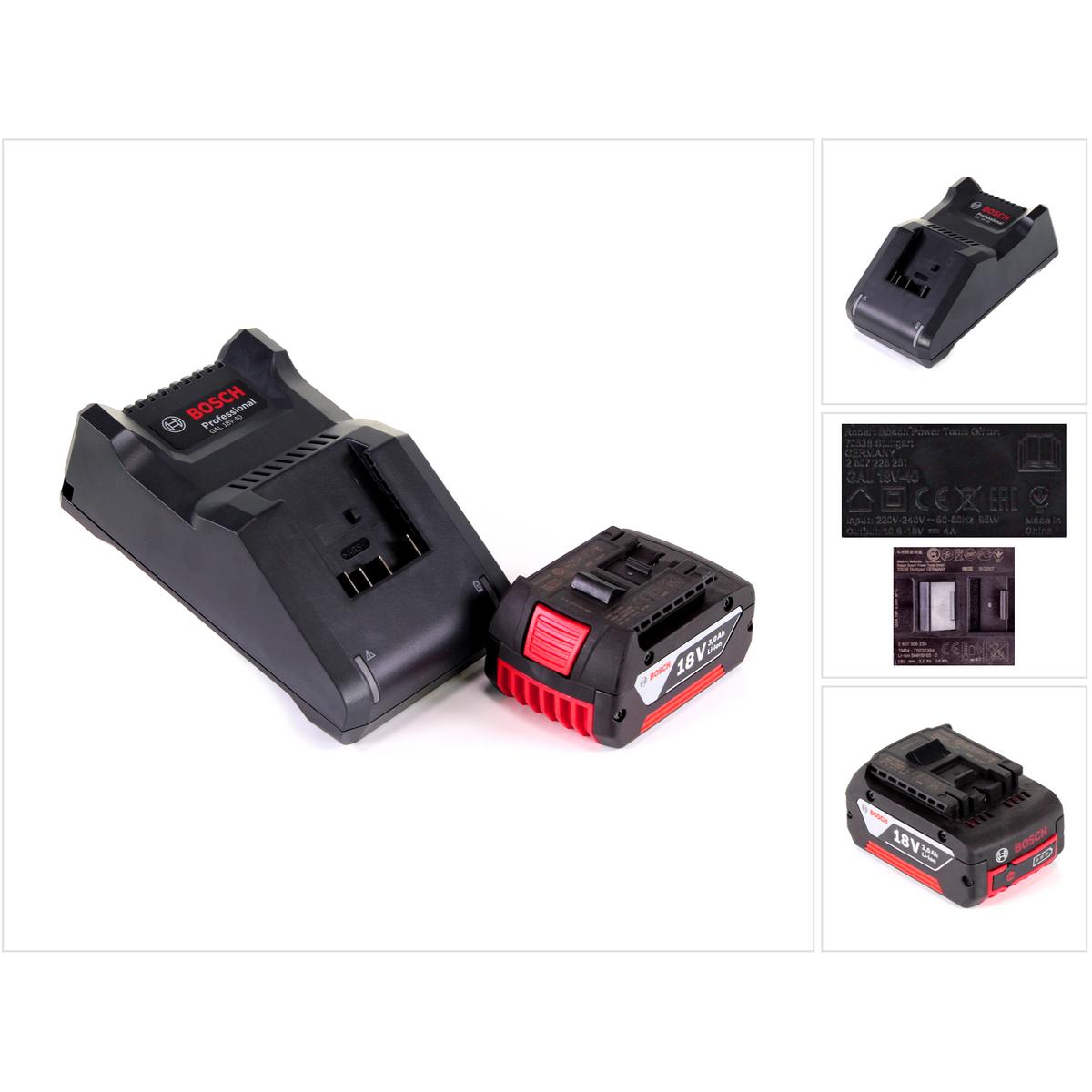 Bosch Professional Starter Set 18V mit 1x GBA Akku 3,0Ah + GAL 18V-40 ...