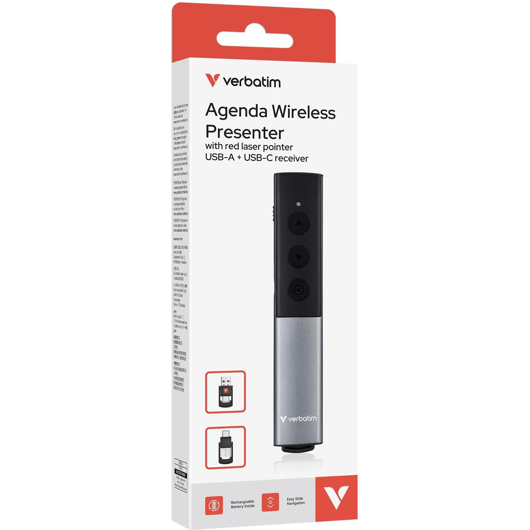 Verbatim Agenda Wireless Presenter with Red Laser Pointer - Digitec