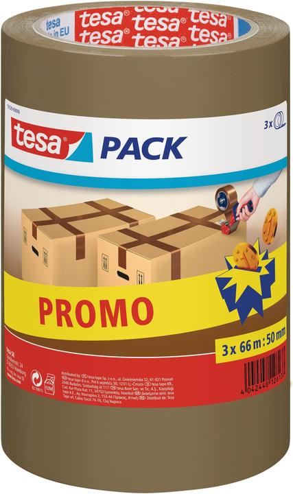 tesa tesapack Packband braun 3 x 66m x 50mm, Promo - Galaxus