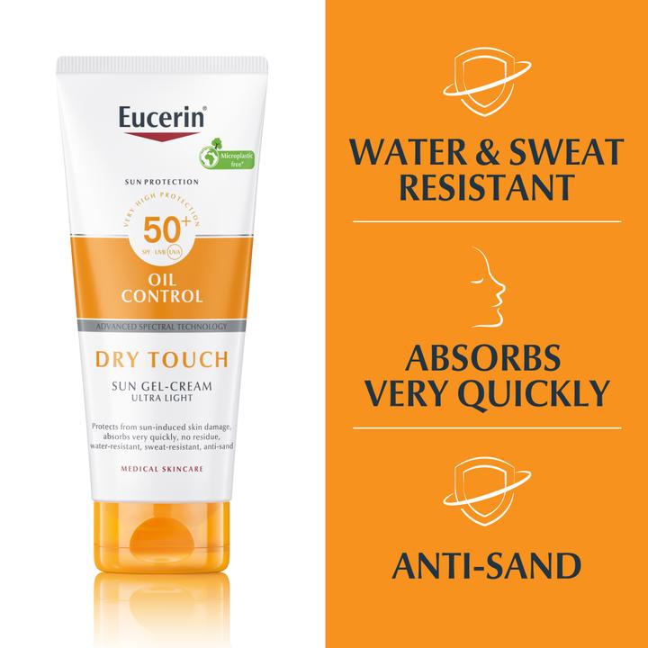 Eucerin Sensitive Protect Sun Gel-Cream (Sonnencreme, SPF 50+, 200 ml)