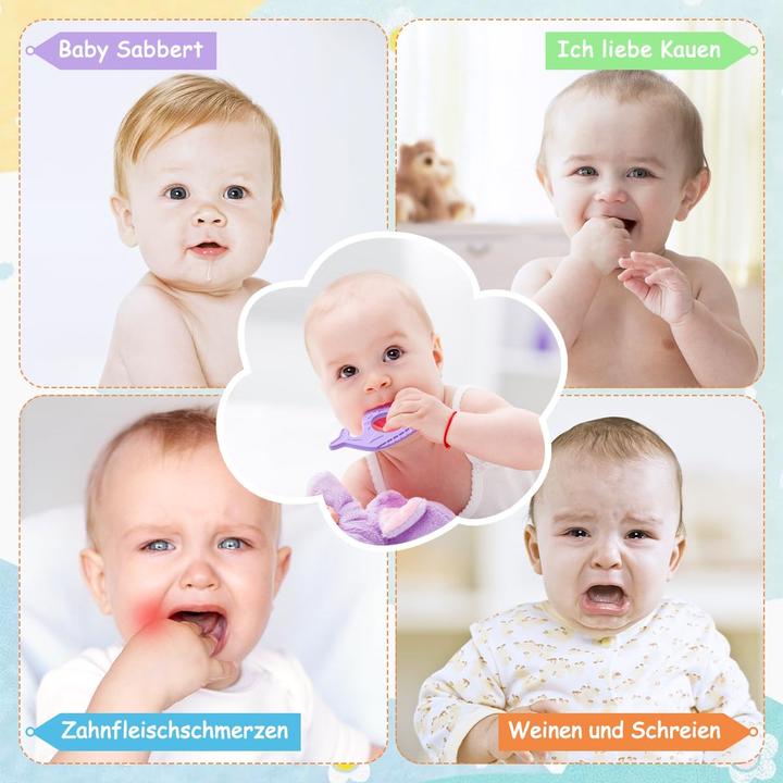 Activity Board Tiere Beisshilfe Baby, BPA-frei Grosser Beissring Baby ...