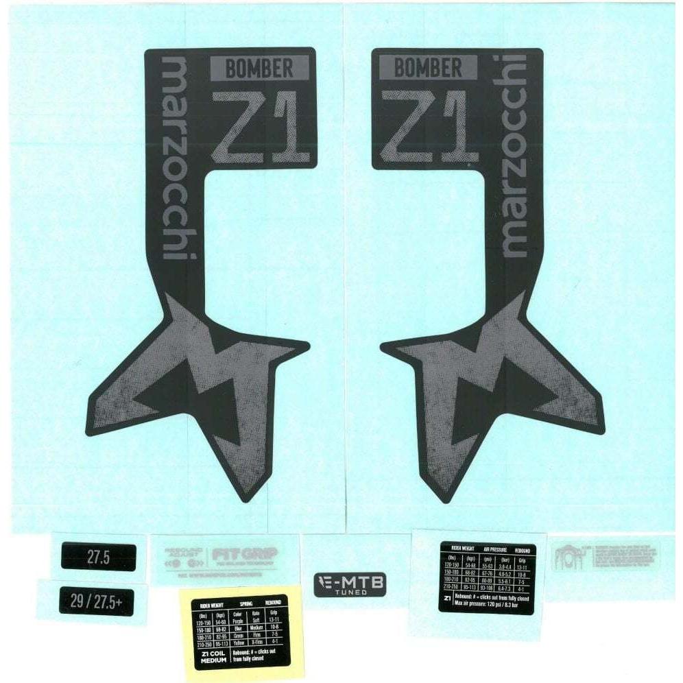 Marzocchi 24 Bomber Z1 Air&Coil/Bomber Z1 E-Tuned neutral mat black ...