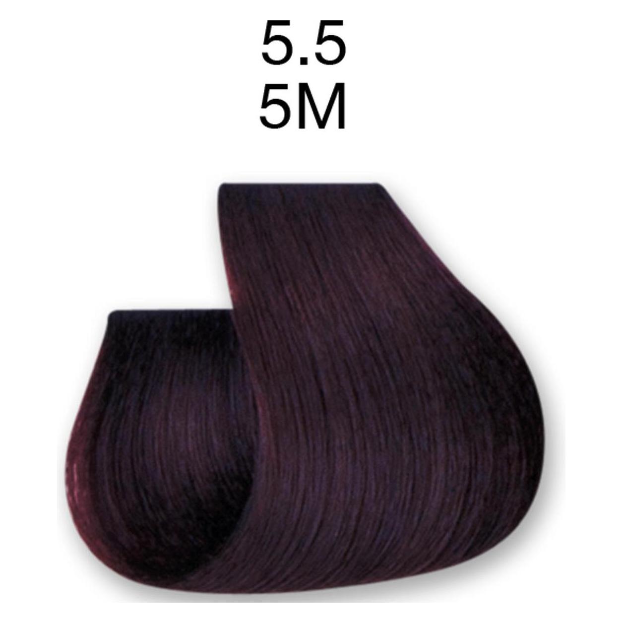 Previa Permanent Colour Hair Color 5.5 Light Mahogany Brown 100ml (5.5 ...