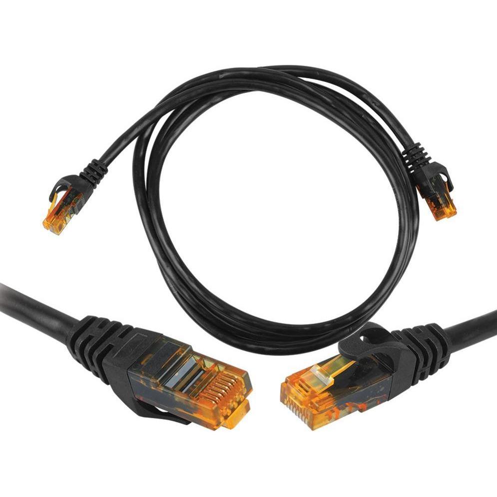 Lasmex 8P8C CAT6e UTP Connection network Cable (patchcord) 1m black ...