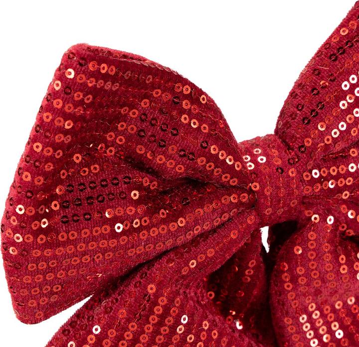 Viana Dekoschleife Samt mit Pailletten für weihnachtliche Akzente 2er ...