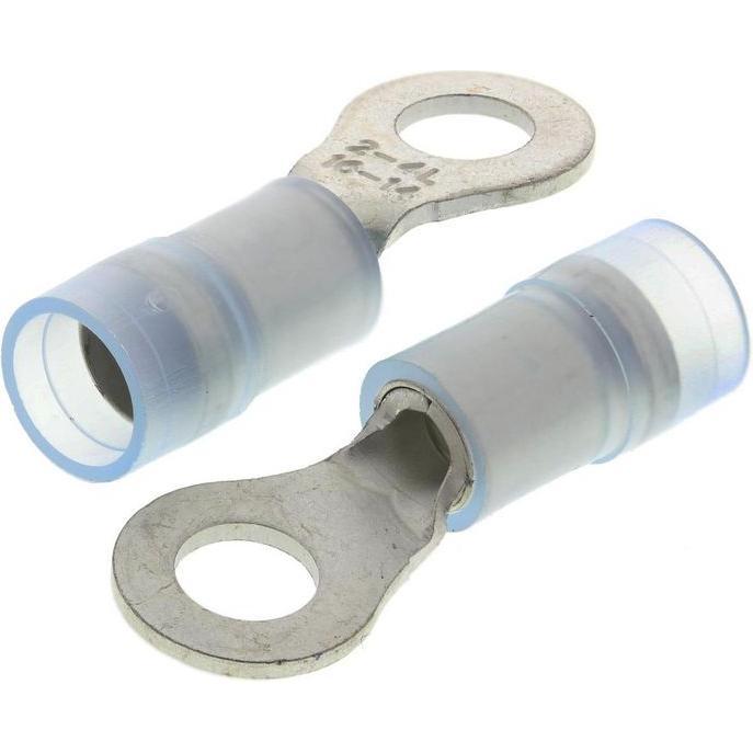 RS PRO Insulated Ring Terminal, M4 Stud Size, 1.5mm² to 2.5mm² Wire Size, Blue, Packung à 100 ...