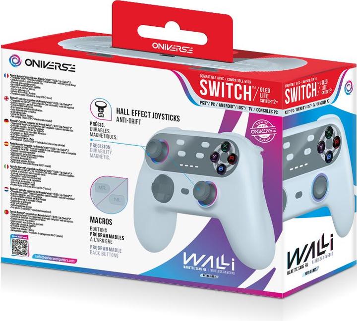 Oniverse Walli Wireless Game Controller, Retro Gray, Switch / Switch 2 ...