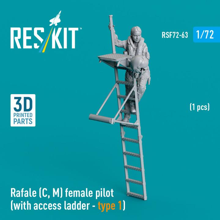 ResKit Rafale (C, M) female pilot (with access ladder - type 1) (1 pcs ...