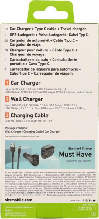 SBS Travel Charger Kit Type C - kaufen bei Digitec