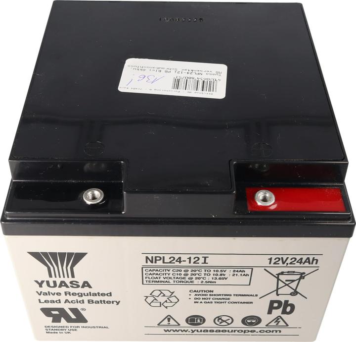 Yuasa Akku NPL24-12i PB, M5 versenkter Schraubanschluss