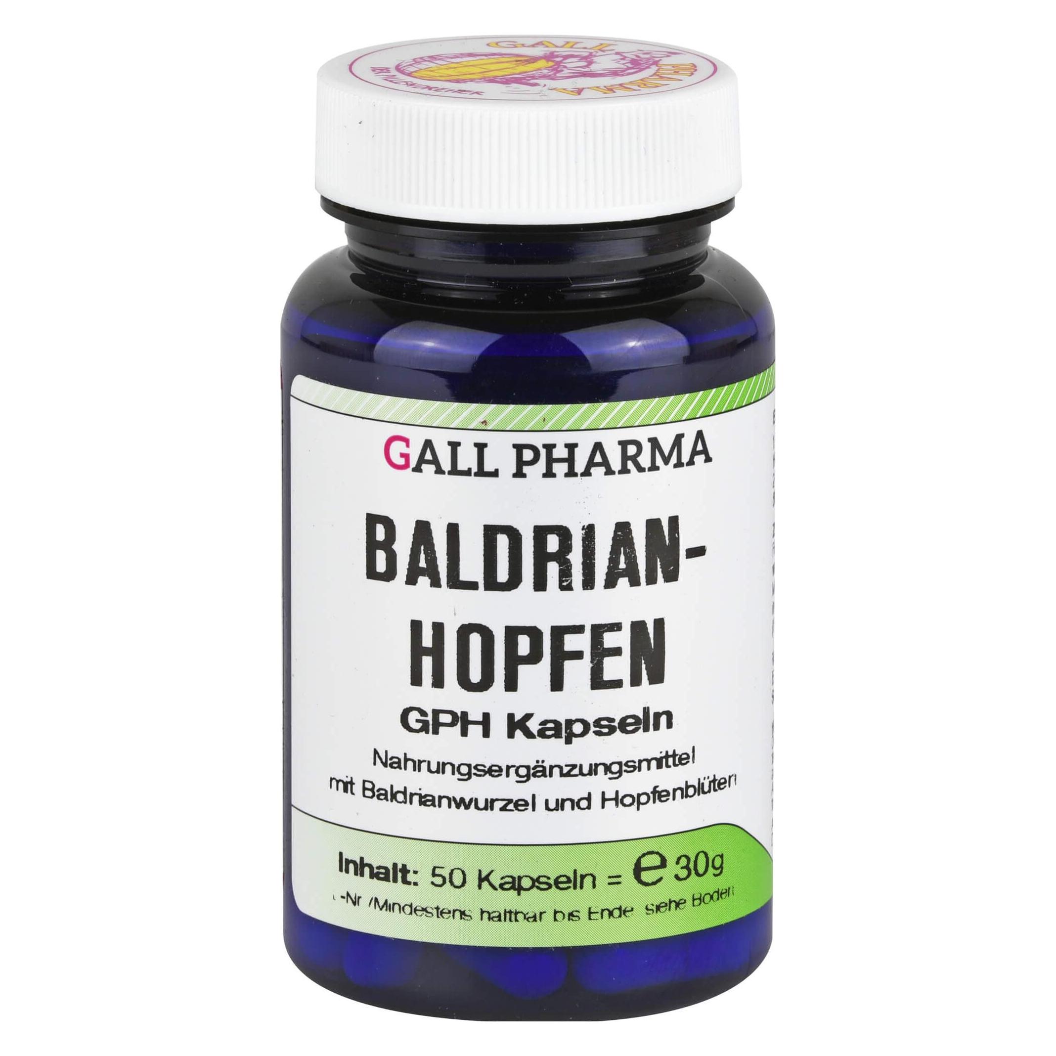 Hecht Pharma GALL PHARMA Valerian Hops GPH Capsules, 50 Capsules - Galaxus