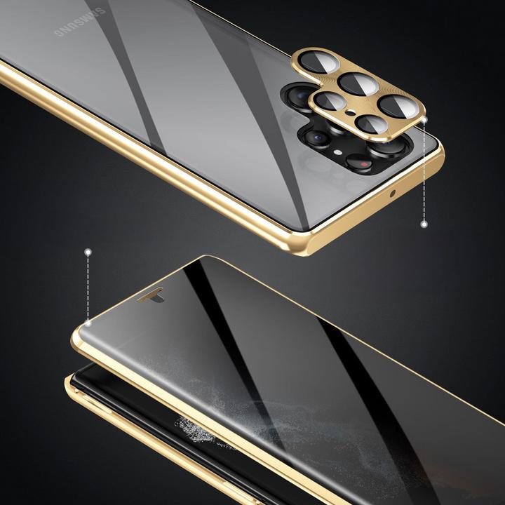 Deltalabs Galaxy S24 Ultra Magnetische Alu Schutzhülle + Glas Back ...