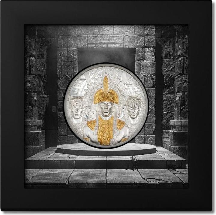 CIT Coin Invest Silber Aztecs Empire 3 oz PP - Ultra High Relief 2025 ...