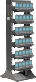 Zebra Gestell - einseitig - für 6 Multi-Slot-Halterungen