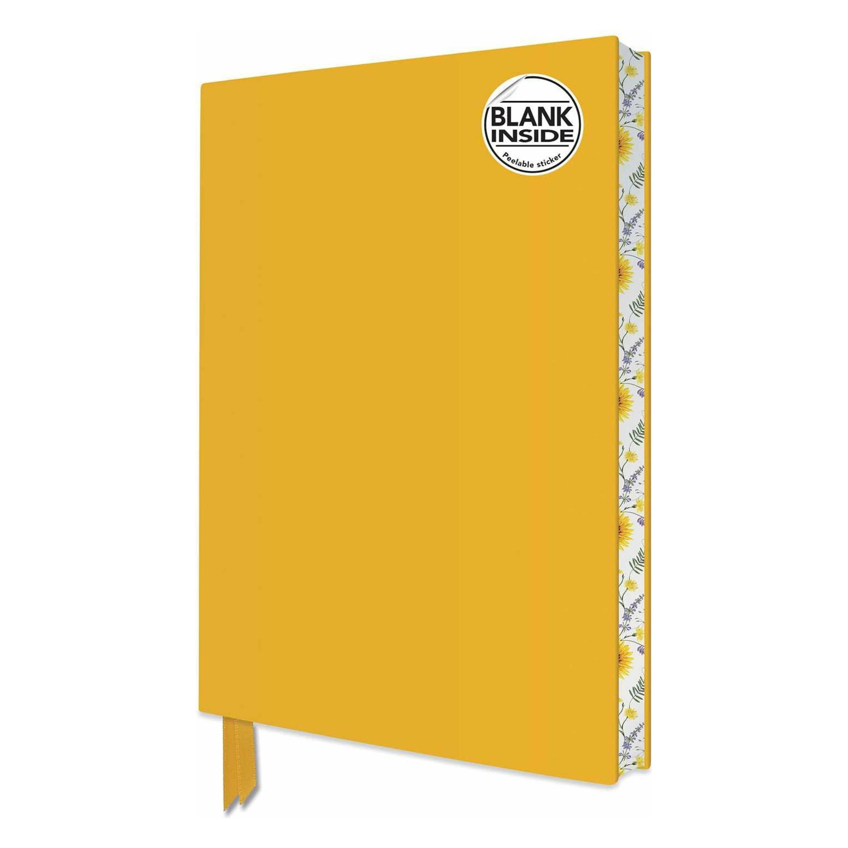 Browntrout Verlag Sunny Yellow Blank Artisan Notebook (Flame Tree ...