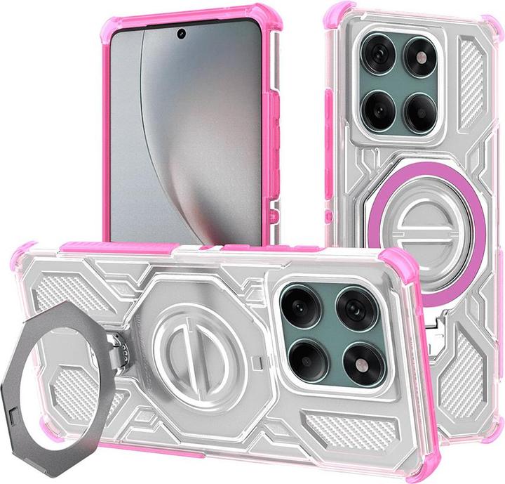 Techsuit - Carbon Shield PRO - Motorola Edge 60 Pro - Pink Transparent ...