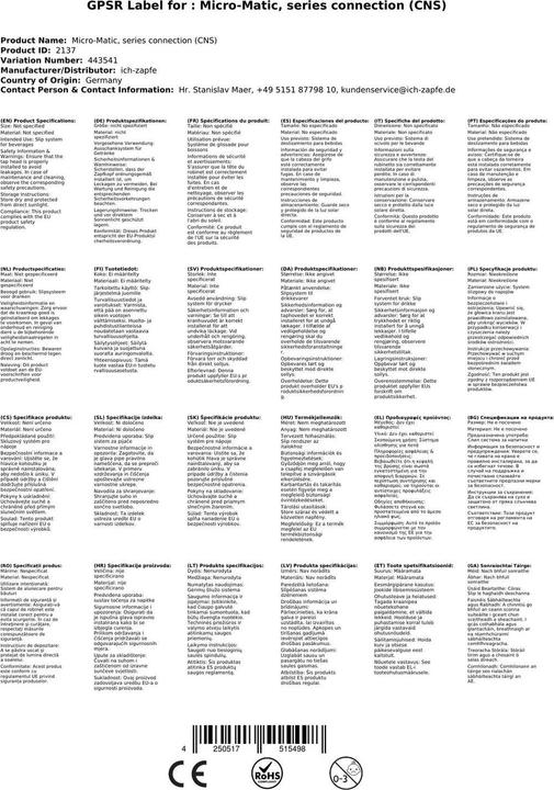 Ich-zapfe Köpi - Zapfkopf Micro-Matic, Reihenschaltung (CNS) - Galaxus