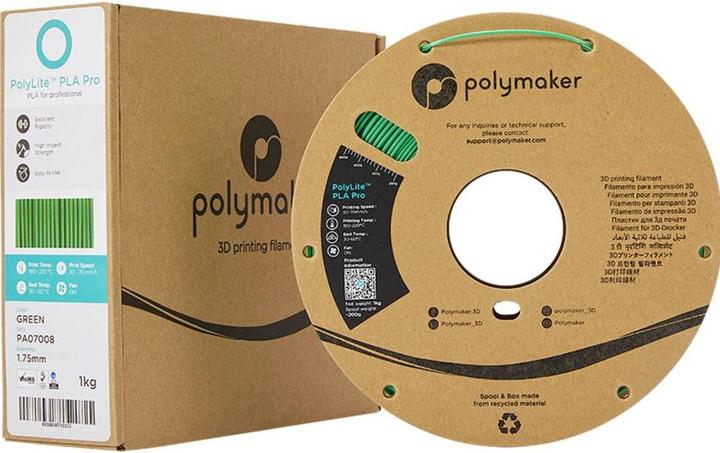 Polymaker PolyLite PLA PRO Green 1.75mm 1kg (1.75 mm, 1000 g) - Galaxus