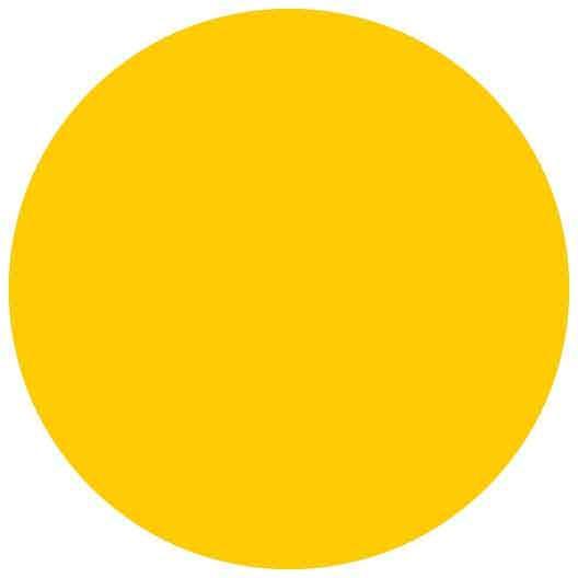 Brady Paper labels on roll, yellow, 75 mm diameter, round (500 pcs ...