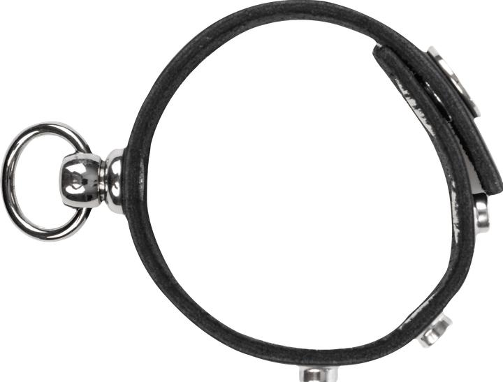 Rimba Leder-Penisring mit Metall-O-Ring – Schwarz & Silber - Galaxus