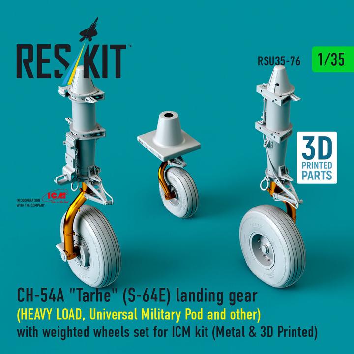 ResKit CH-54A Tarhe(S-64E) landing gear (HEAVY LOAD, Universal Military ...