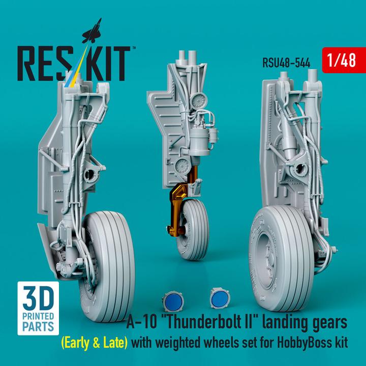 ResKit A-10 Thunderbolt II landing gears (Early & Late) with weighted ...