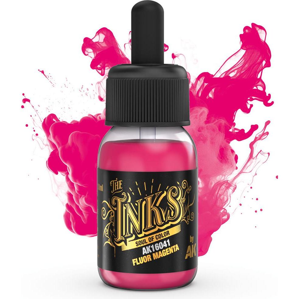 AK Interactive Pot de Peinture - Inks Fluor Magenta (30 ml) - Digitec