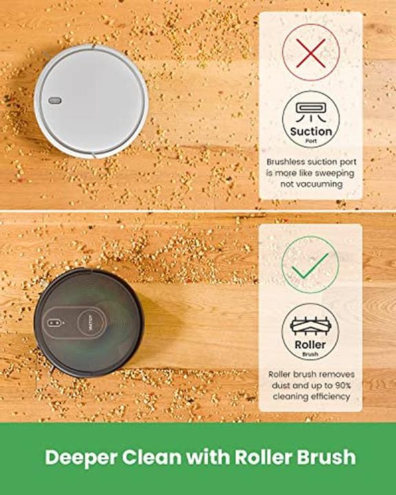 Vactidy Aspirateur robot 2-en-1 avec fonction serpillière, 3000 Pa, 120 ...