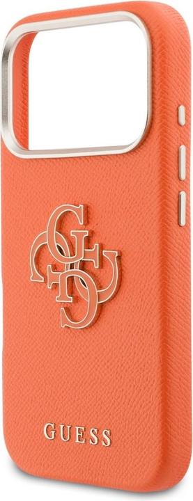 Guess - Hardcase Resin Logo (GUHCP17L5PS4RGGO) - iPhone 17 Pro - Orange ...