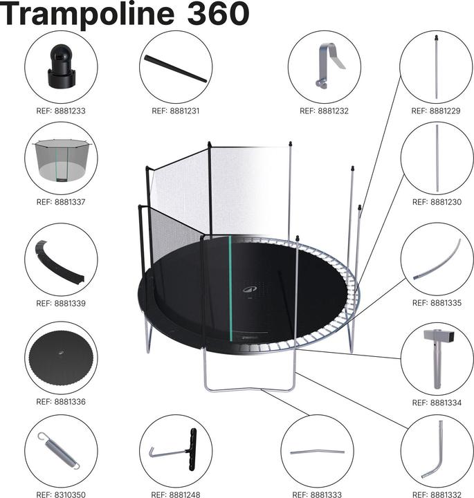 Domyos Trampoline frame spare part - buy at Galaxus
